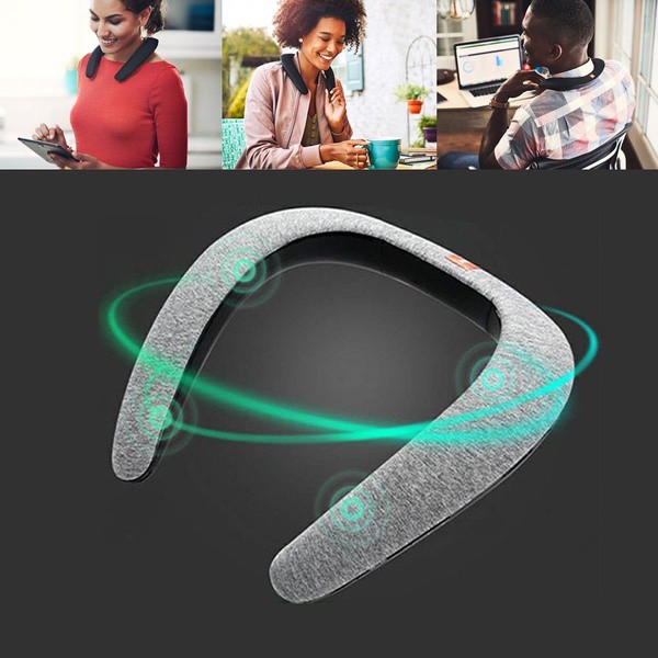 New Creative Neck-mounted U-shaped Wearable Wireless Bluetooth Speaker ...