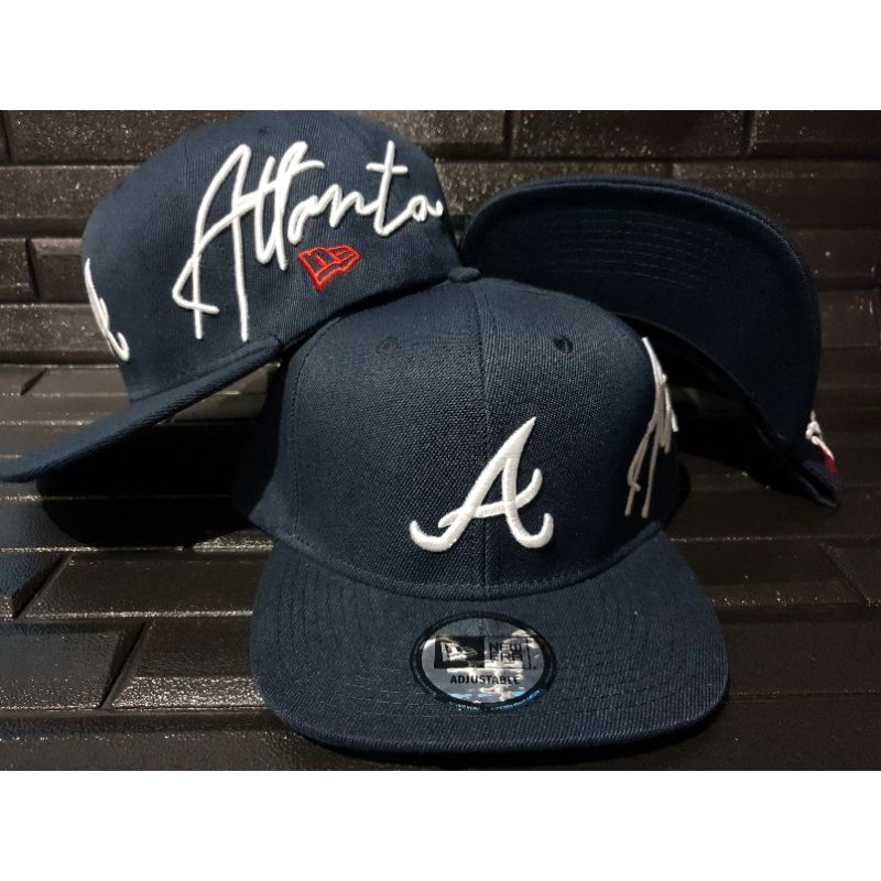SIGNATURE Atlanta Braves Snapback Cap | Shopee Philippines