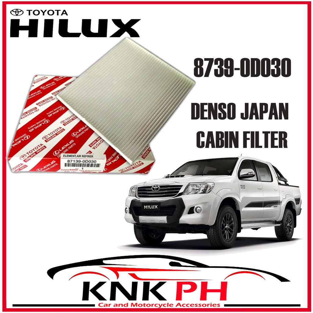 Toyota HiLux 2005-2015 Original Denso Japan Aircon Cabin Filter (87139 ...