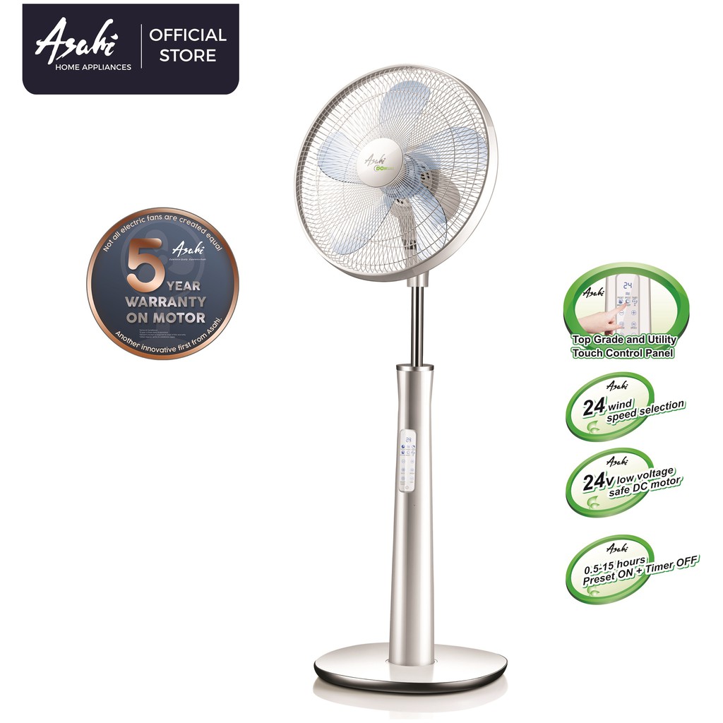 Asahi DC 6072 DC Inverter Stand Fan 16 inches | Shopee Philippines