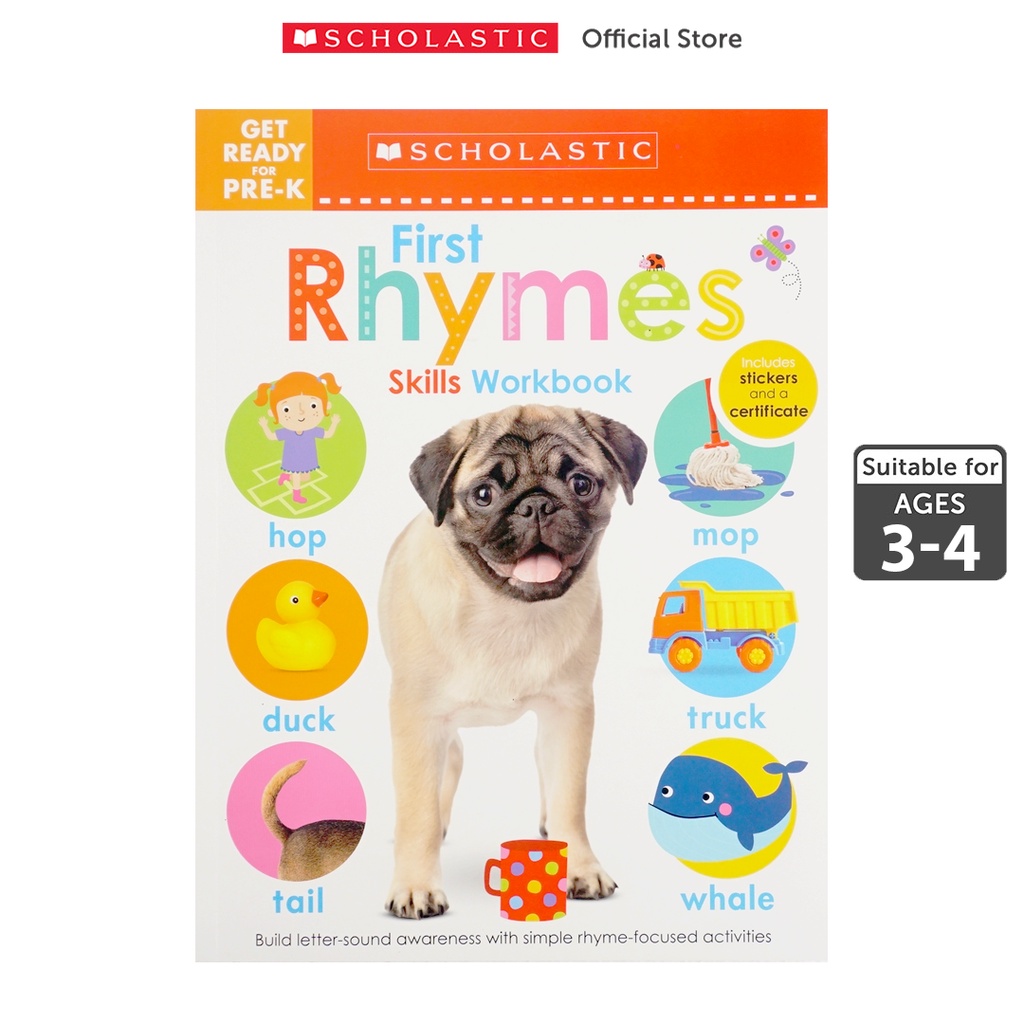 Scholastic: SEL: First Rhymes Skills Workbook (Get Ready For Pre-K ...
