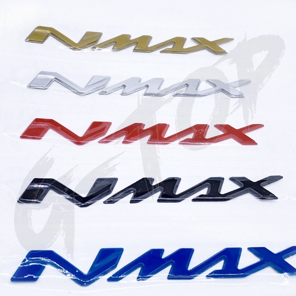 NMAX 3D Logo Sticker Embossed (Self-Adhesive) Sold Per Piece MT96 ...