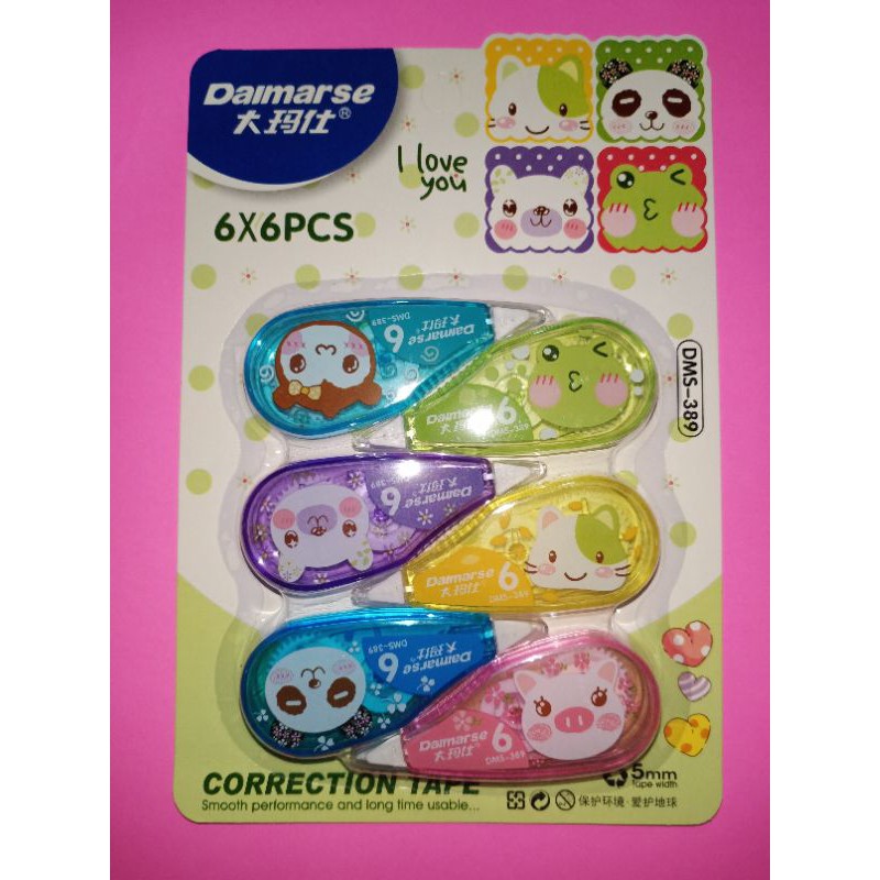 TIPEX PAPER CUTE FANCY CORRECTION TAPE/ (PACK) | Shopee Philippines