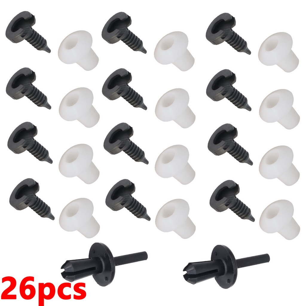 26Pcs Trim Panel Clips Interior Headlining Fixing Lining Grommets ...