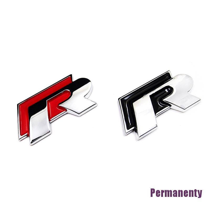 Permanenty Rline R Line Trunk Badge Emblem Sticker Metal For Vw Golf ...