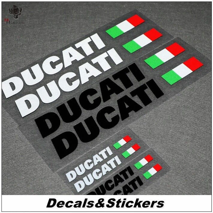 DUCATI FLAG sticker, Italian logo sticker, Italian, Ducati | Shopee ...