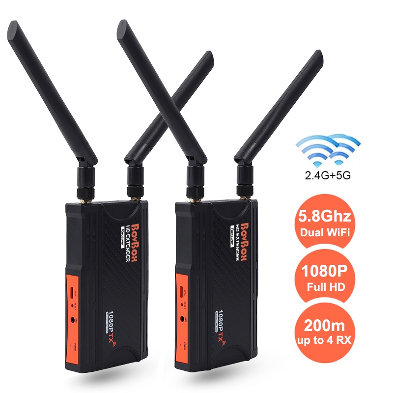 200m Wireless Wifi HDMI Extender Video Transmitter and Receiver 660ft ...