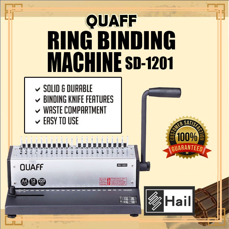 QUAFF RING BINDING MACHINE (SD-1201) | Shopee Philippines
