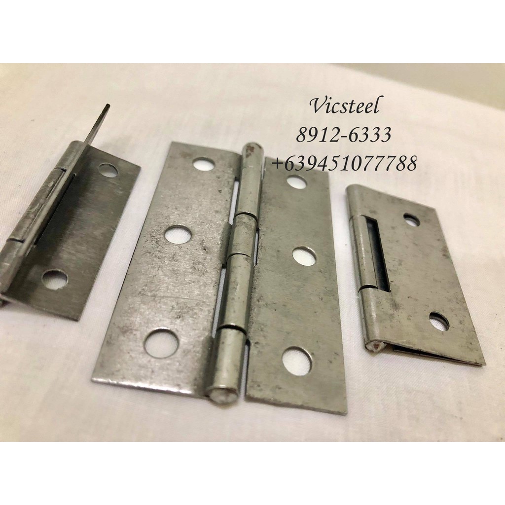 Door Hinges / Narrow Butt Hinges 1 1/2 x 2 , 2 x 2 , 2 x 3 | Shopee Philippines
