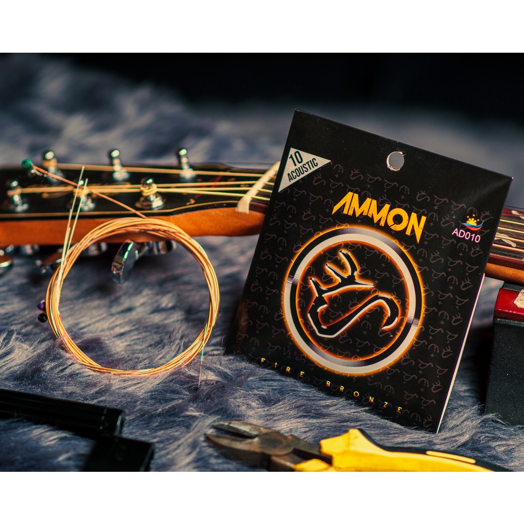 Ammon 1 Set Box Acoustic String Fire Bronze AD010 AD011 AD012 | Shopee ...