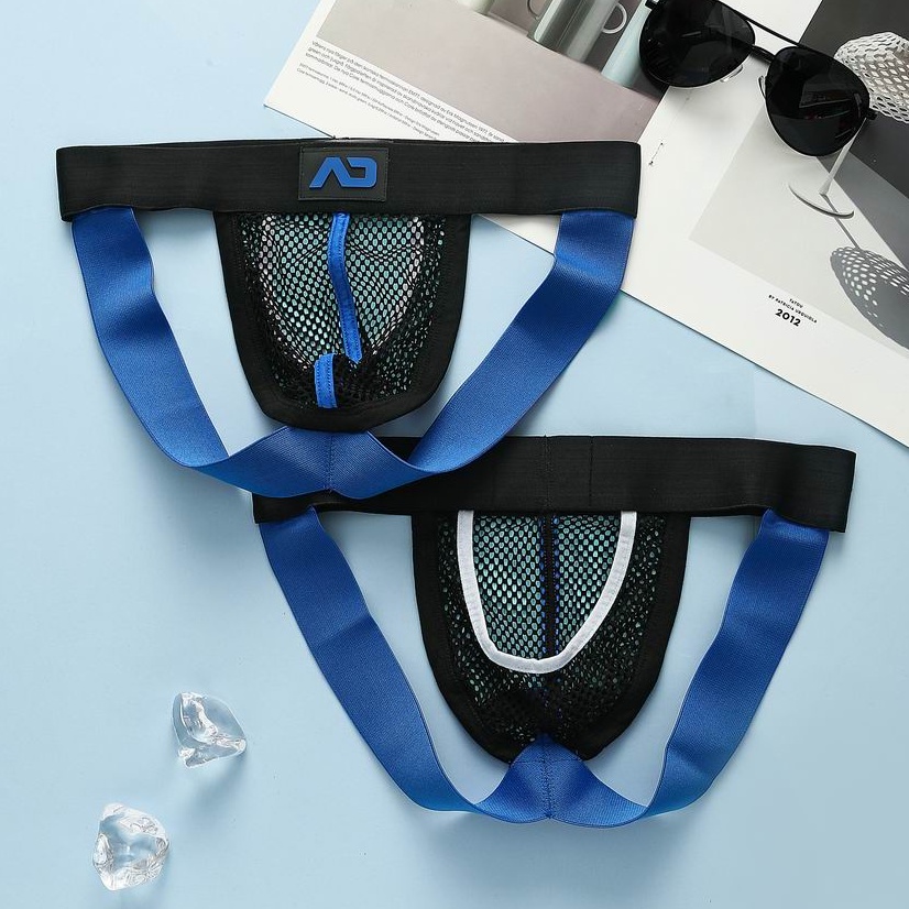 Addicted Men Jockstrap Underwear Sexy Mesh Jock Strap Briefs (Discreet ...