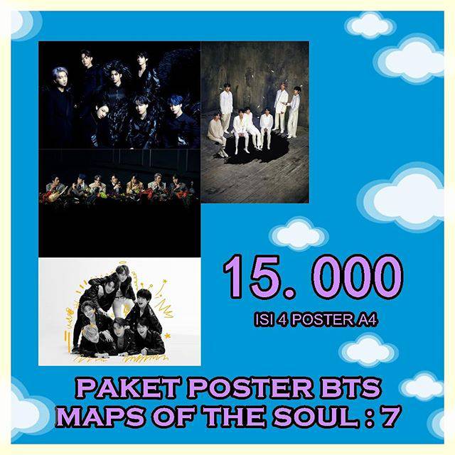 Bts MAPS OF THE SOUL POSTER PACKAGE: 7 | Shopee Philippines