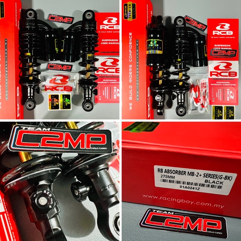 RCB Dual Shock MB2 + Series 275mm for Yamaha Underbone Vega Force ...