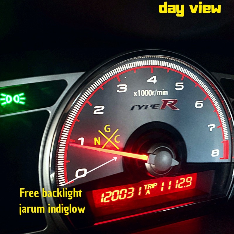 Custom civic fd special edition speedometer panel, custom honda civic ...
