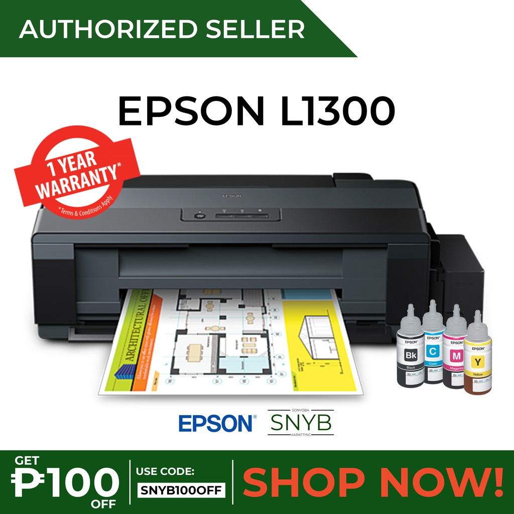 Epson L1300 A3+ Single Function Colored Printer with built-in Epson Ink ...