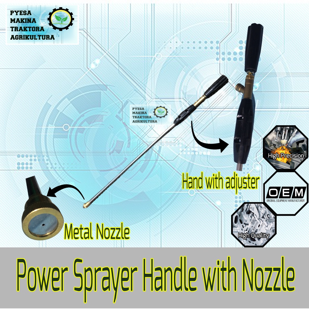 Power Spray Handle Metal Nozzle and Adjuster Handle | Shopee Philippines