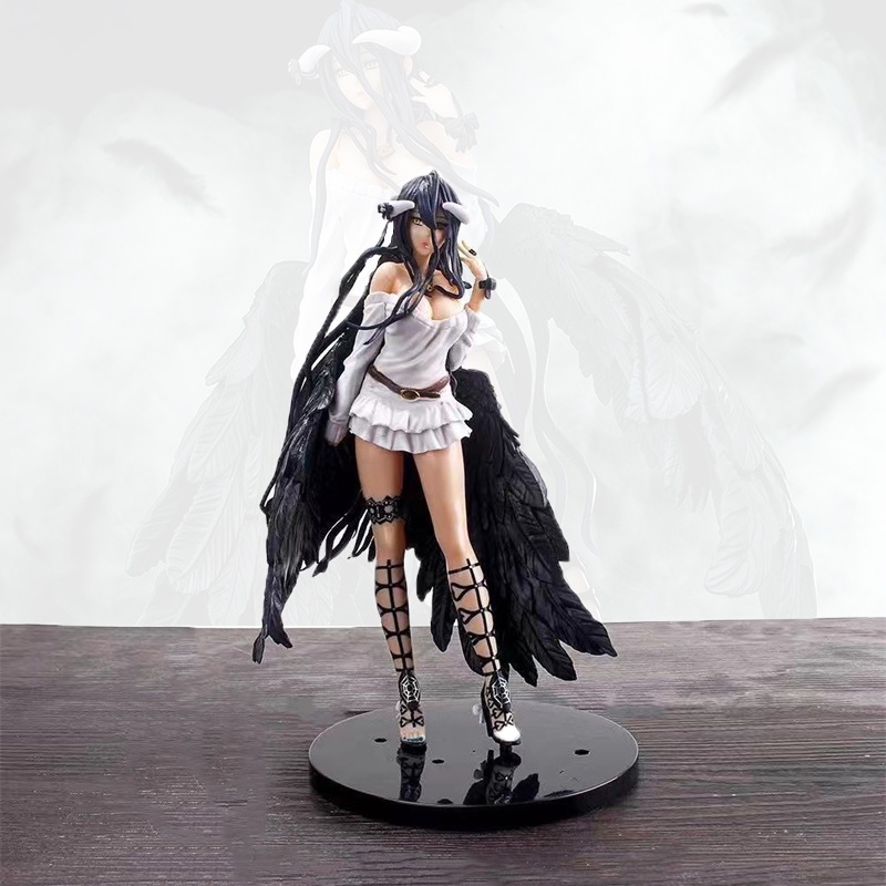 21CM Overlord Albedo Anime Figure Overlord III Albedo With Wing So-Bin ...