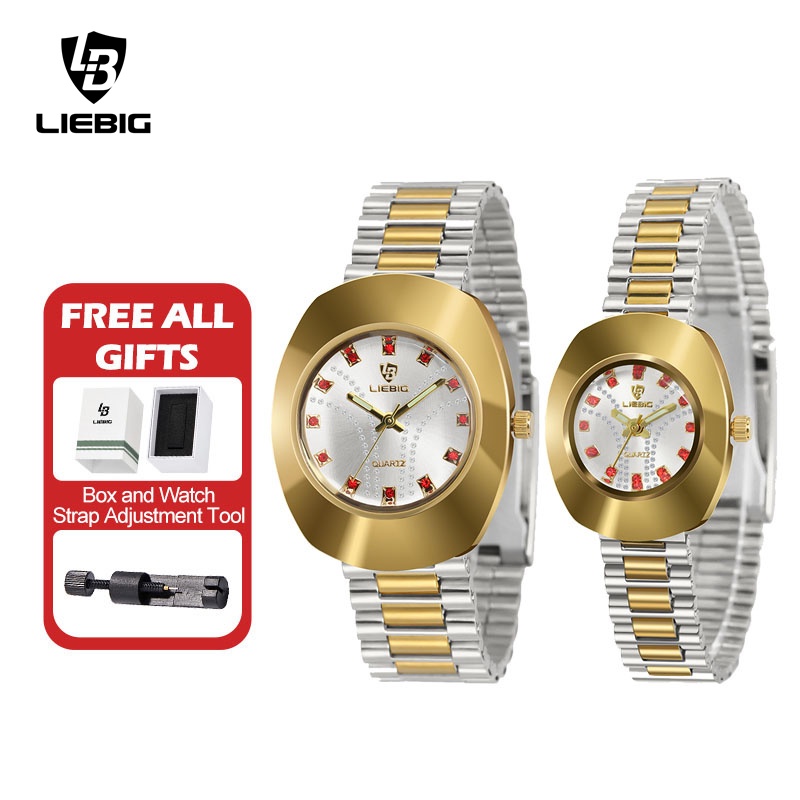 Liebig Ladies Quartz Watch Stainless Steel Couple 30m Waterproof ...