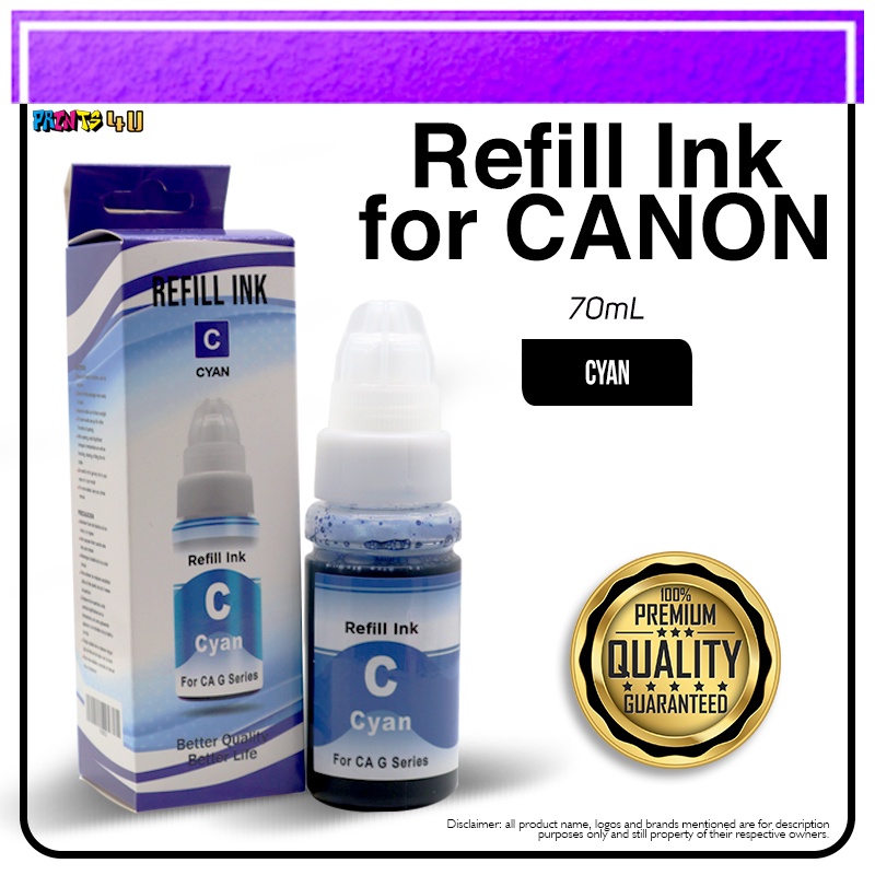 G-Series Canon Printer Refill Ink For G1800 G2800 G3800g G1810 Model ...