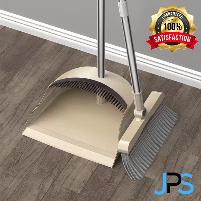 Broom and dustpan set Household Cleaner Sturdy & Durable Thick Plastic ...