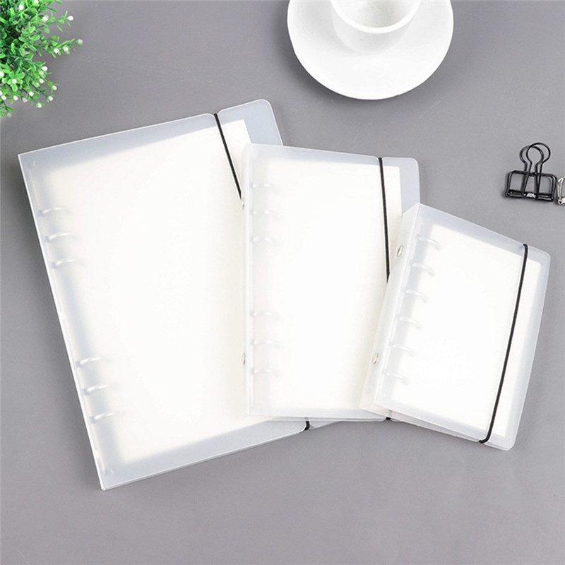 NNSL| PP A5 A6 A7 B5 Spiral Notebook Cover Transparent Matte Binder ...