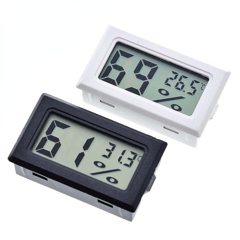 Mini Temperature and humidity Meter Hygrometer LCD Digital Detector ...