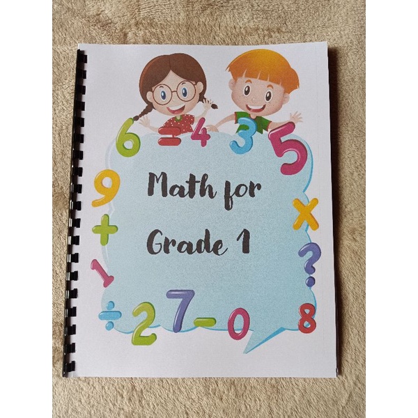 WORKBOOK ON MATH GRADE 1 *40 pages* BLACK AND WHITE* | Shopee Philippines
