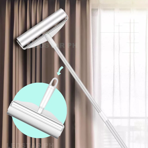 Long Handle Sticky Mop Lint Rollers Floor Carpt Fuzz Cleaning Dust ...