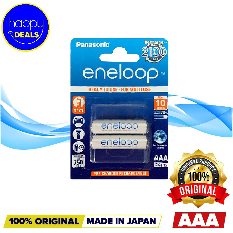 Eneloop 2-piece AAA Battery Made in Japan (2pcs/Pack) | Shopee Philippines