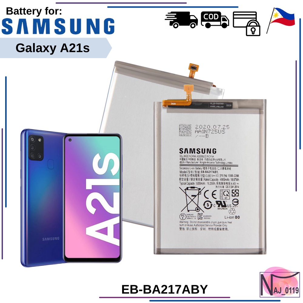 Samsung Galaxy A21s Battery (model: EB-BA217ABY) Original High Quality ...