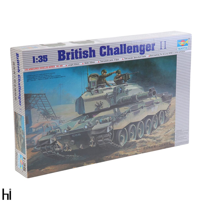 Trumpeter 00308 1/35 British Challenger 2 MBT Main Battle Tank Display ...