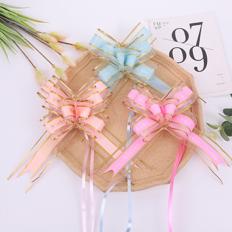Silk Pull Flower Ribbon ~ Tarik Ribbon Gift Birthday Wedding Festival ...