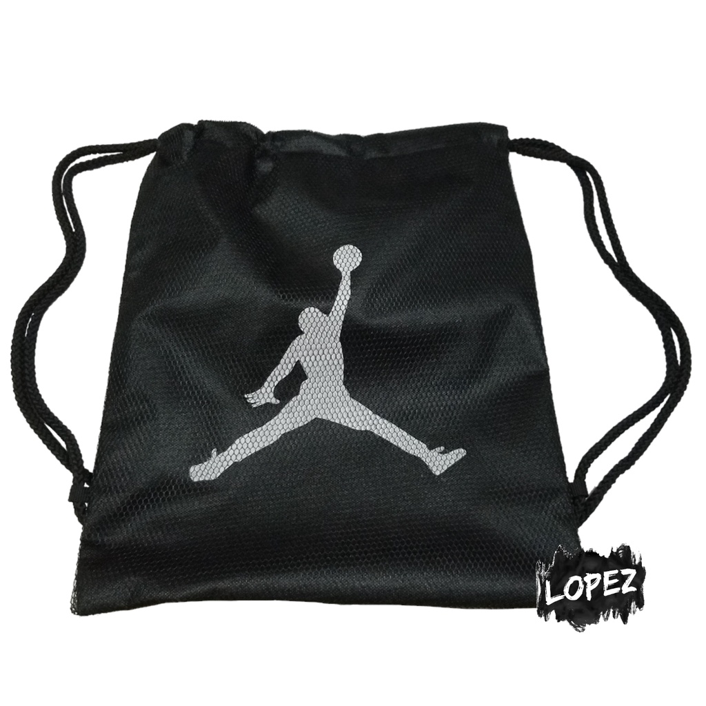 Jumpman Michael Jordan Mesh Bag / Sports Basketball Drawstring Bag ...
