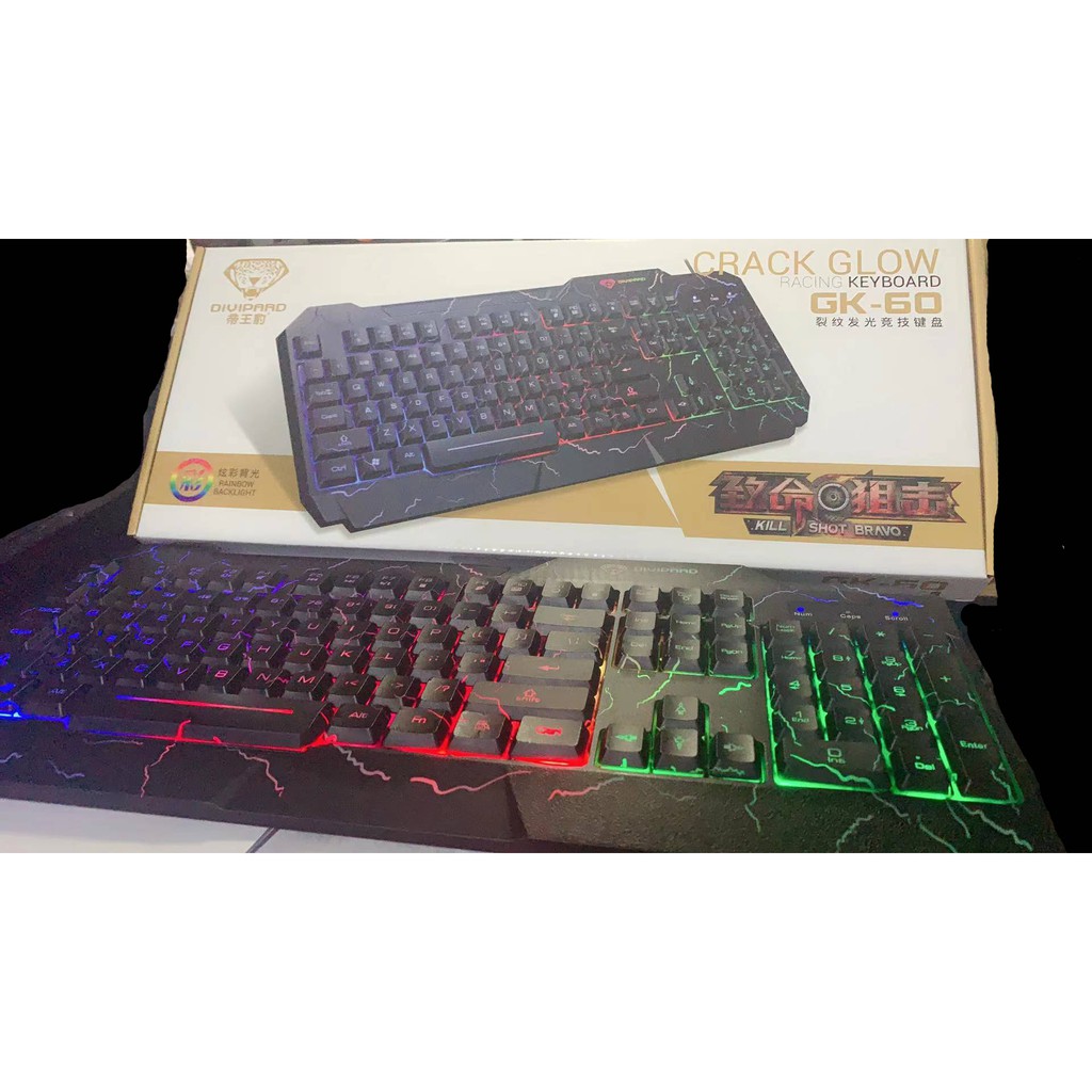 gk-60 ilovepilipinas# Gaming keyboard Crackle glow keyboard GK-60 ...