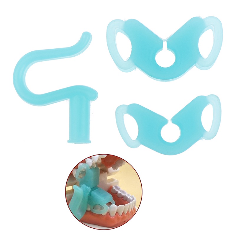 1 Box Dental Cheek Mouth Opener Bite Blocks Prop Soft Silicone ...