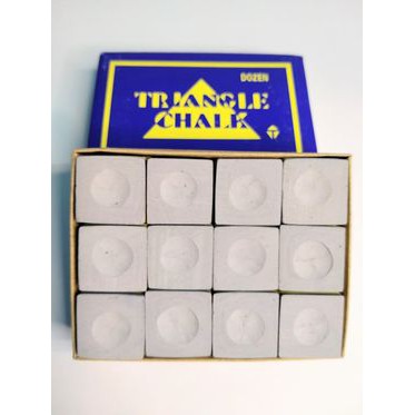 Billiard Triangle Chalk Gray 12pcs. ( tako ng bilyaran ) | Shopee ...