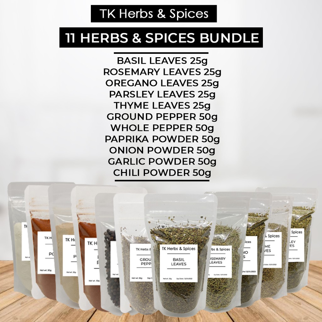 11 Pieces Herbs and Spices Bundle | Shopee Philippines