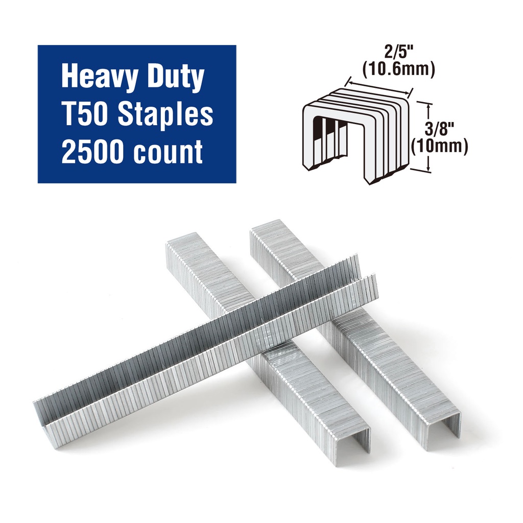WORKPRO 7500pcs Heavy Duty Air Staples Bullets Wire T50 And Brad Nails ...