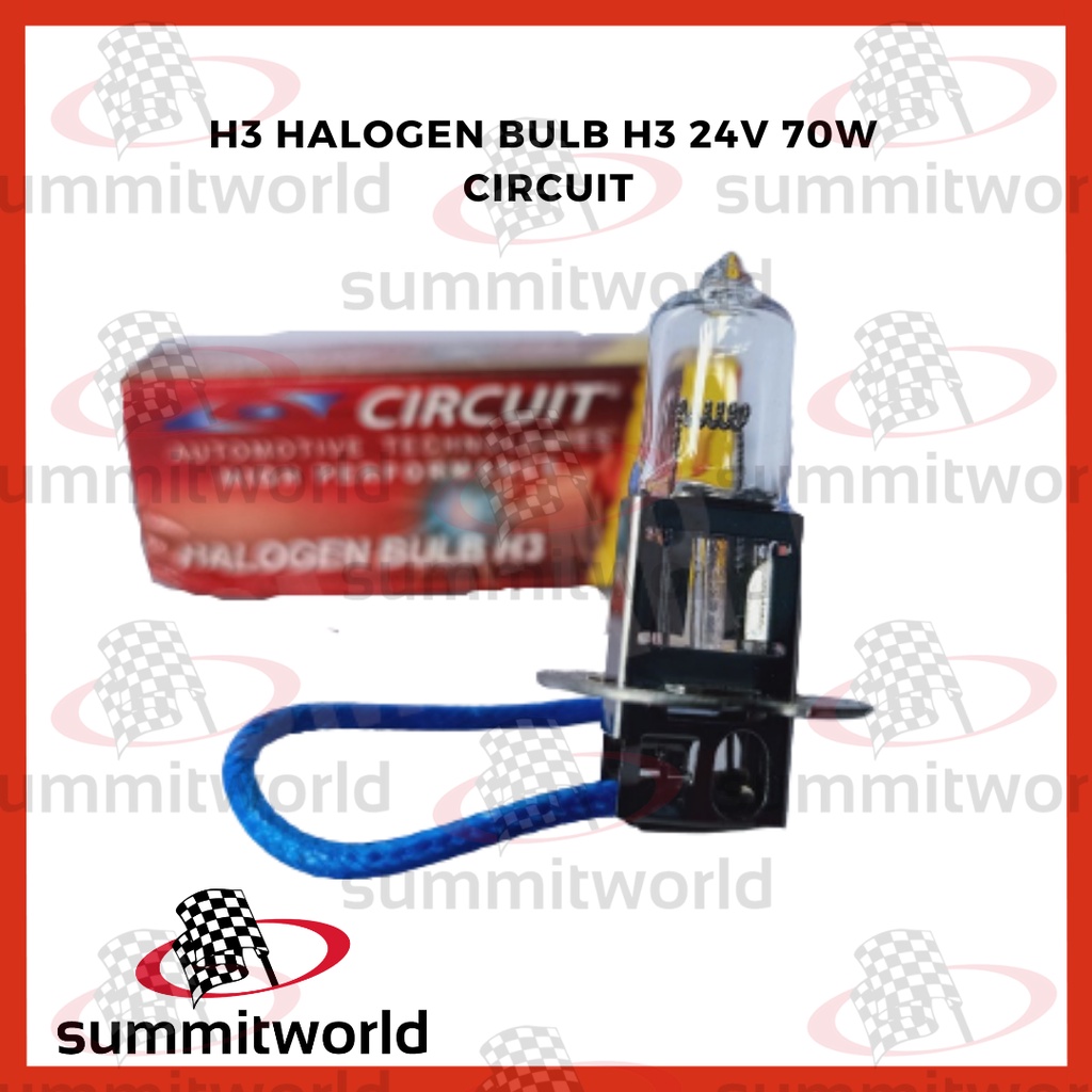Halogen Bulb Circuit H3 24V 70W (10 PC/BOX) (SOLD PER PC) | Shopee ...