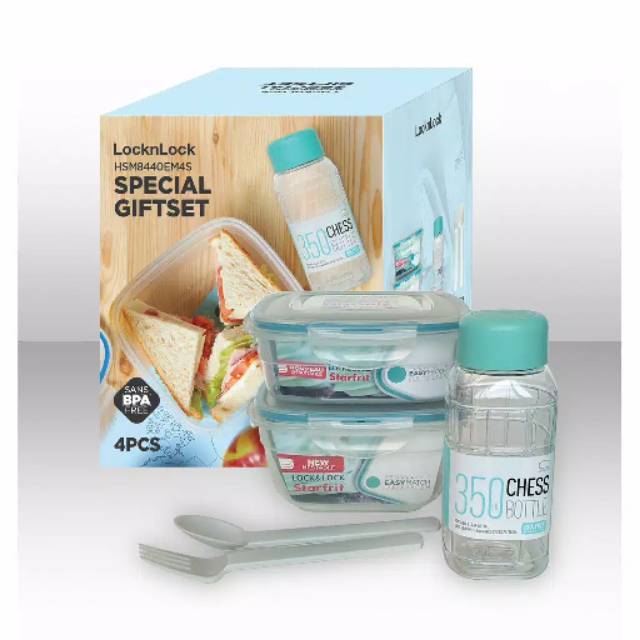 Locknlock Special Gift Set 4p Hsm8440em4s - Lock And Lock - Beautiful ...