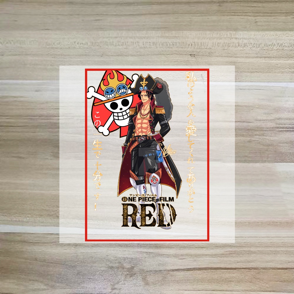 ONE PIECE FILM RED Iron On Patches for clothes T-Shirt Diy nami luffy ...