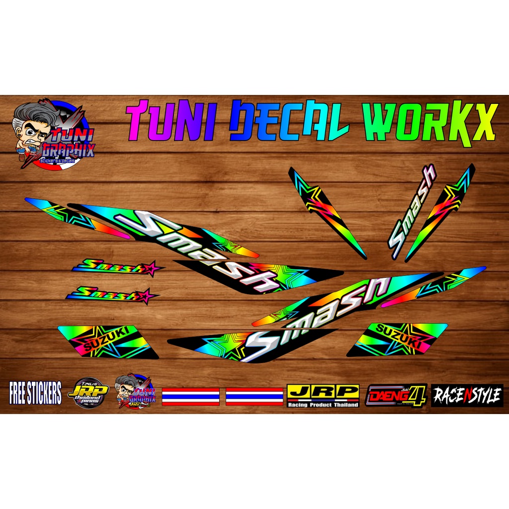 Smash 115 Stock Decal (MULTICOLOR w/ freebies) | Shopee Philippines