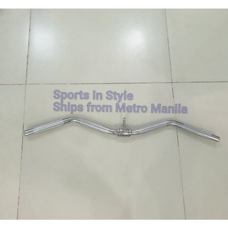 EZ easy CURL ROTATING SOLID HANDLE BAR TRICEPS gym tricep biceps ...