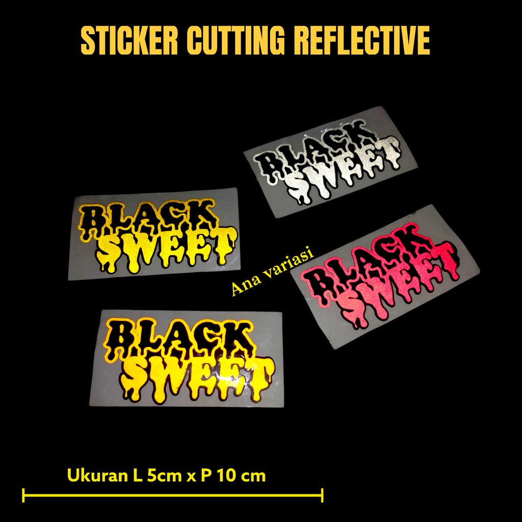Black sweet cutting stickers black sweet motorbike stickers black sweet ...