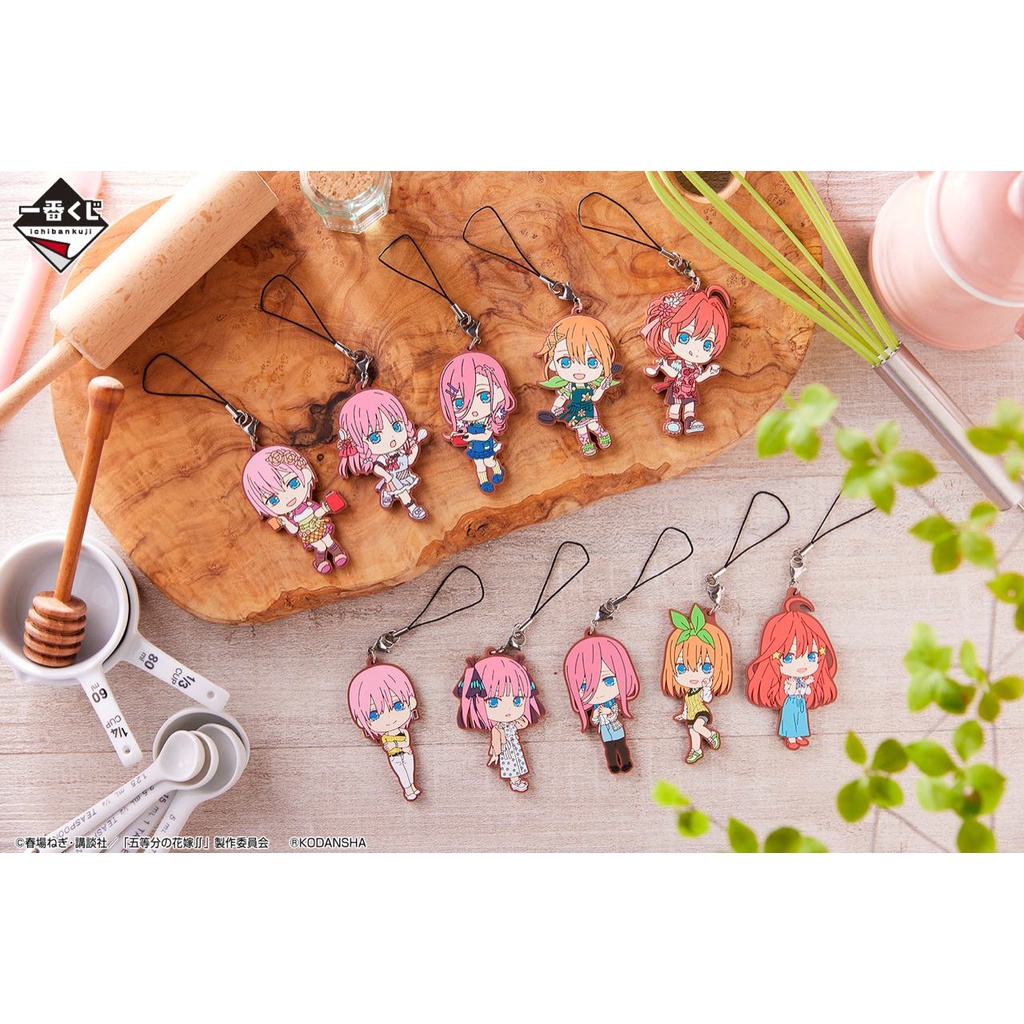 [Ora Ora] Gotoubun no Hanayome Anime Keychains Nakano Miku Nino Ichika ...
