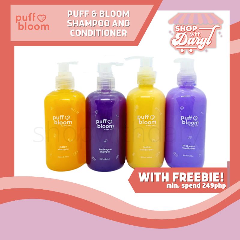 [ON HAND] PUFF & BLOOM Shampoo and Conditioner (Bubblegum and Melon ...