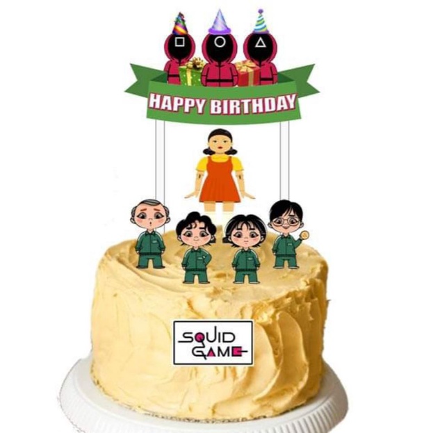 Squid game cake and cupcake topper | Shopee Philippines