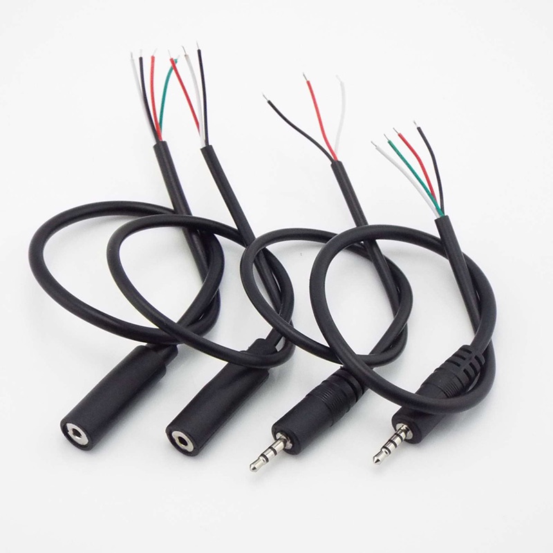 25CM 2.5mm Male Female Plug Mono 3pole 4pole Stereo Audio Wire ...