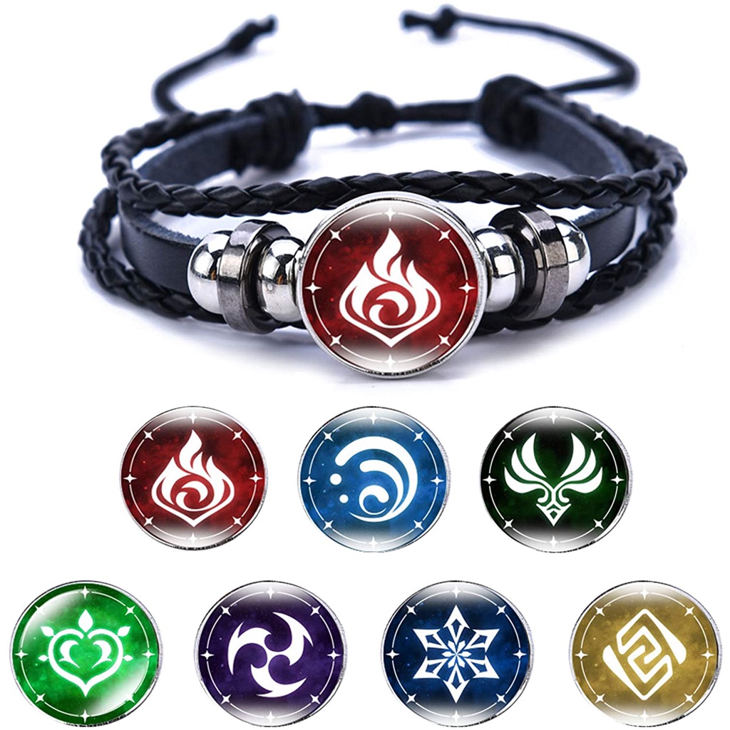 Genshin Impact Game Cosplay Prop Eye of God Water Wind Thunder Fire ...