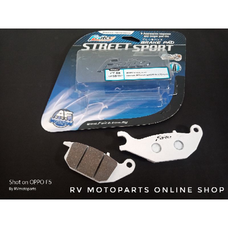 FAITO Brake Pad (Rear)Sniper135/150/155 & Raider 150 carb | Shopee ...